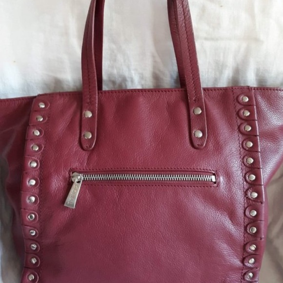 Sorial | Bags | Sorial Red Pebbled Leather Shoulder Bucket Bag Tote ...